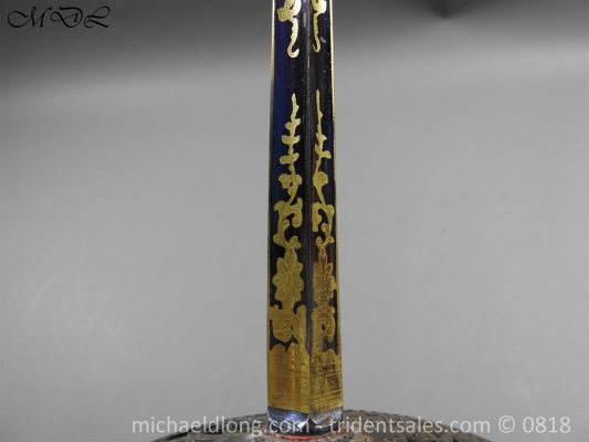 Steel Hilted Small Sword with Blue and Gilt Blade – Michael D Long Ltd ...