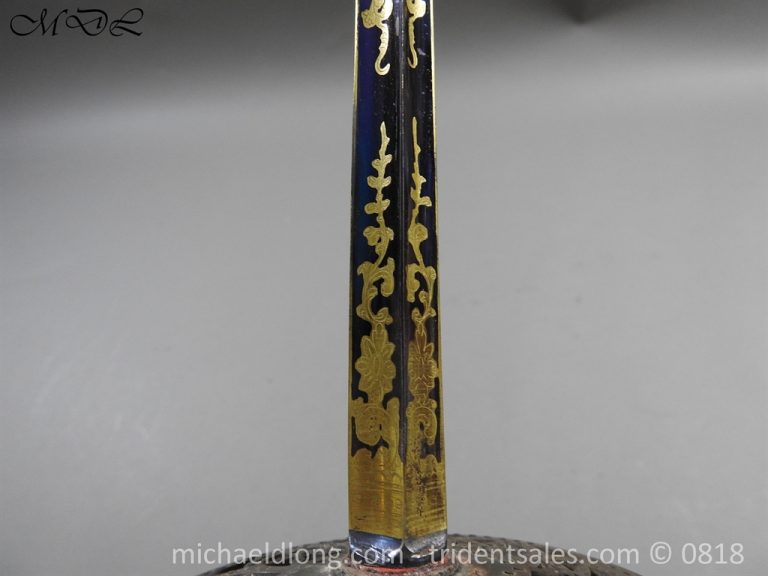 Steel Hilted Small Sword with Blue and Gilt Blade – Michael D Long Ltd ...