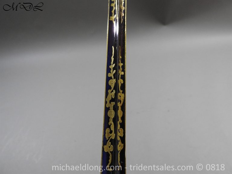 Steel Hilted Small Sword with Blue and Gilt Blade – Michael D Long Ltd ...
