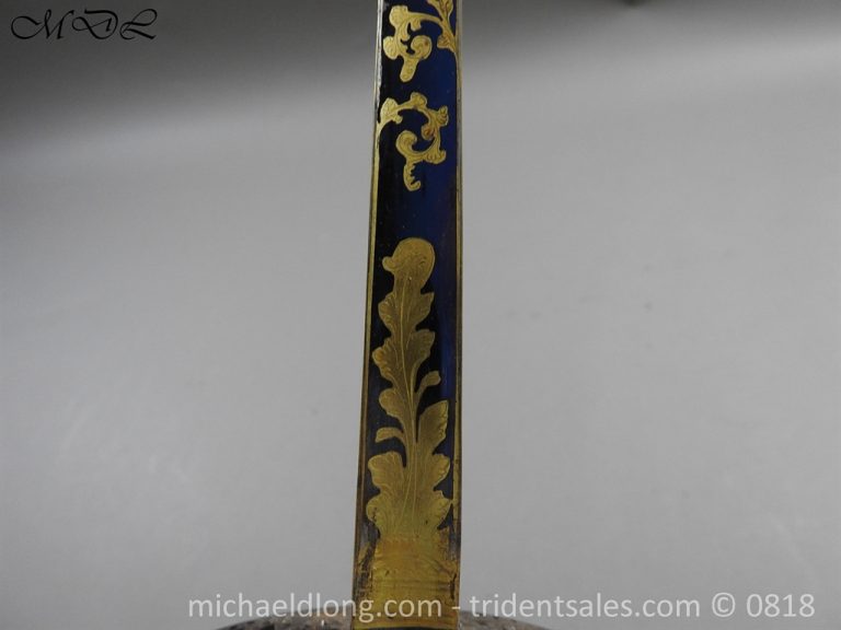 Steel Hilted Small Sword with Blue and Gilt Blade – Michael D Long Ltd ...