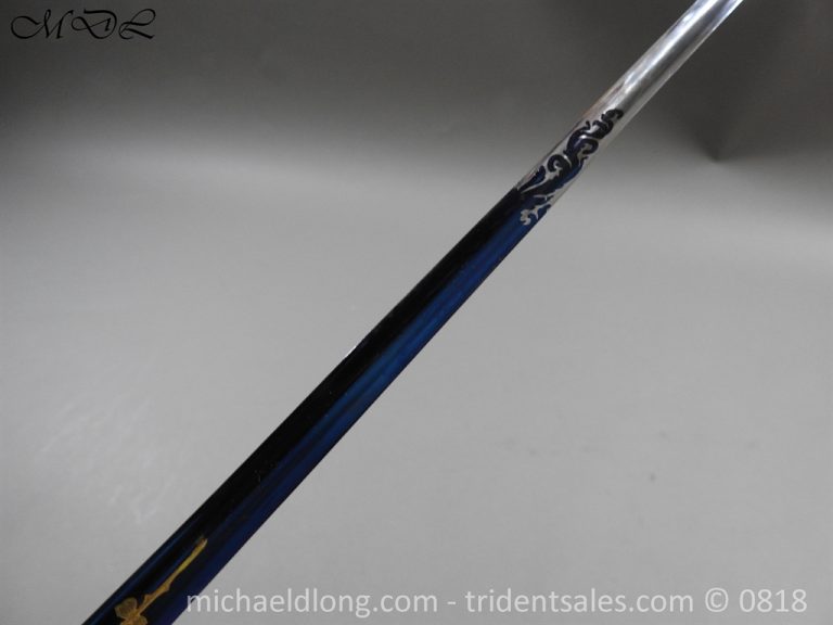 Steel Hilted Small Sword with Blue and Gilt Blade – Michael D Long Ltd ...