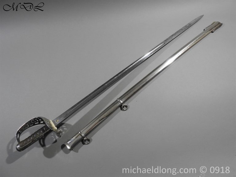 2nd Dragoon Guards Officer’s Sword DSO Machine Gun Officer – Michael D ...