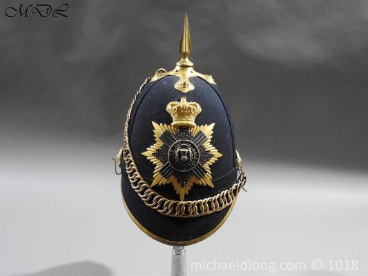 Royal Scots Victorian Blue Cloth Helmet – Michael D Long Ltd | Antique ...