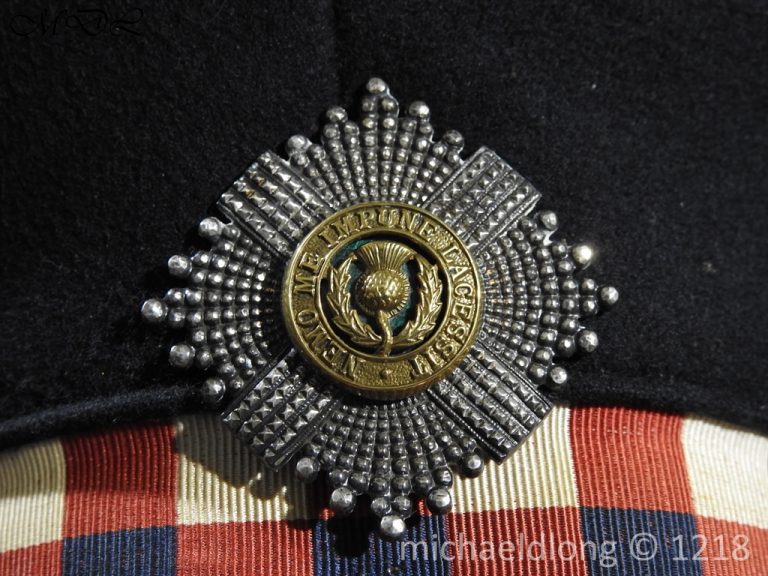 Scots Guards Officer’s Cap with Silver Regimental Badge – Michael D ...