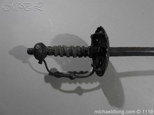 English Cup Hilt Rapier c 1630 – Michael D Long Ltd | Antique Arms & Armour