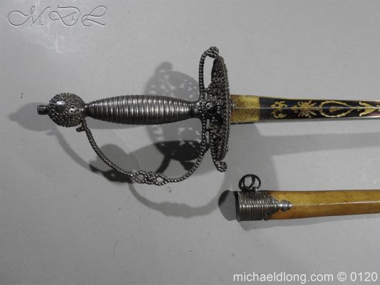 English Blue and Gilt Small Sword by Jeffery c 1780 – Michael D Long ...