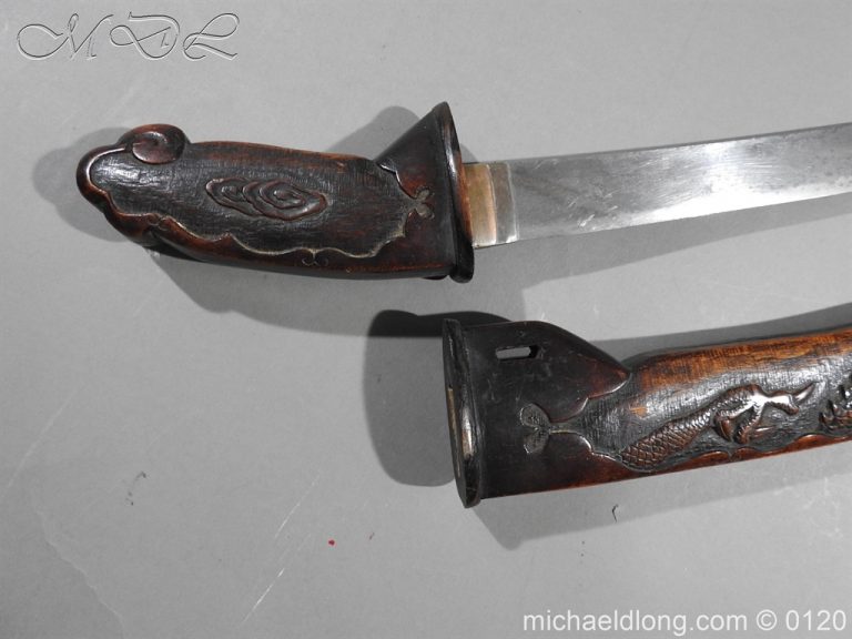 Japanese Tanto in Curved Wood Mounts – Michael D Long Ltd | Antique ...