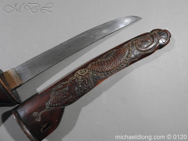 Japanese Tanto in Curved Wood Mounts – Michael D Long Ltd | Antique ...