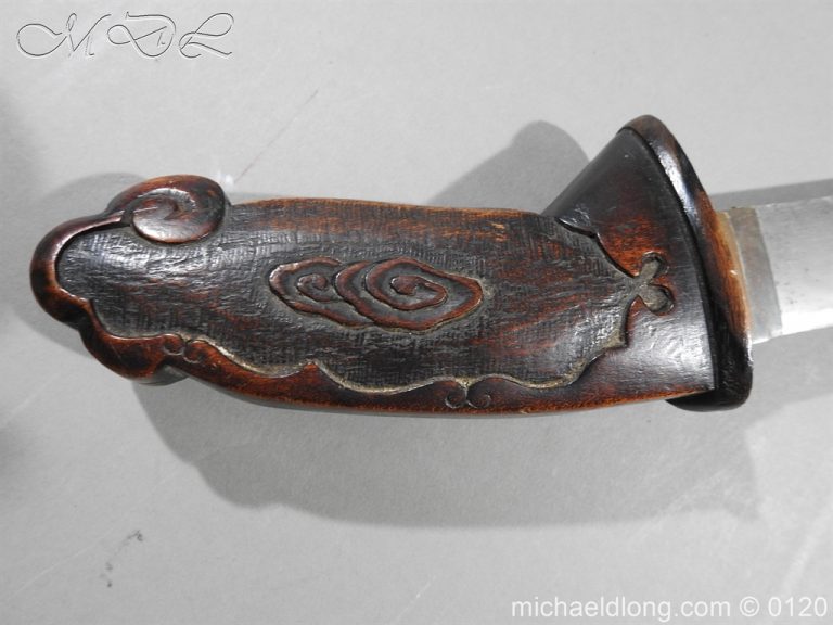 Japanese Tanto in Curved Wood Mounts – Michael D Long Ltd | Antique ...