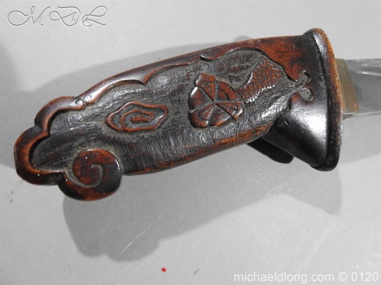 Japanese Tanto in Curved Wood Mounts – Michael D Long Ltd | Antique ...