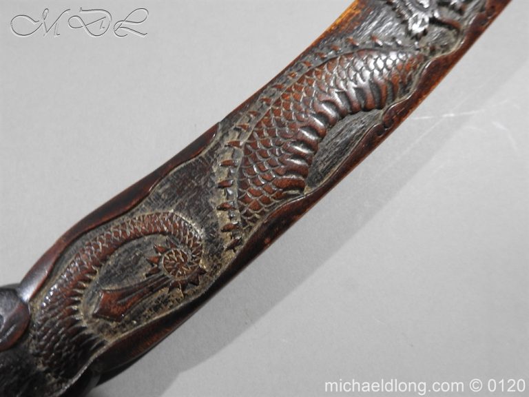 Japanese Tanto in Curved Wood Mounts – Michael D Long Ltd | Antique ...