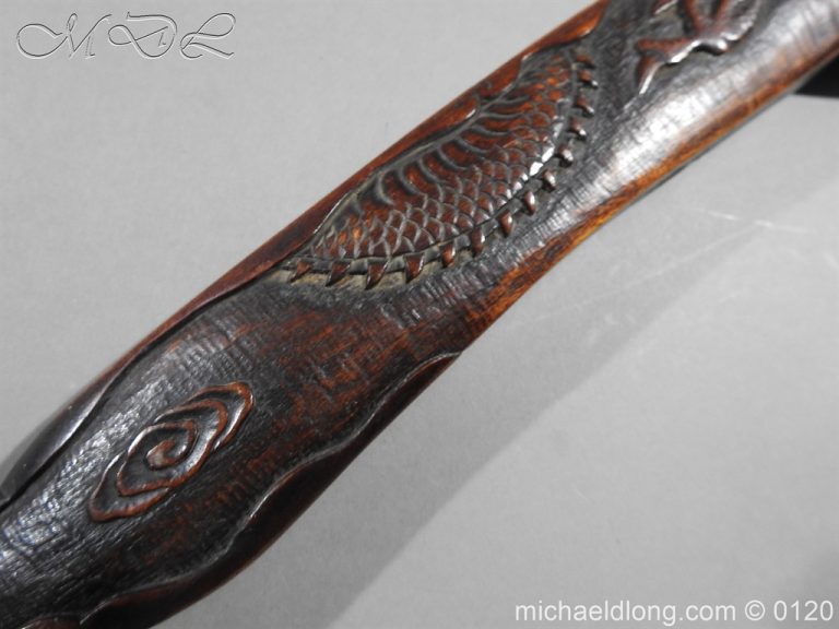 Japanese Tanto in Curved Wood Mounts – Michael D Long Ltd | Antique ...