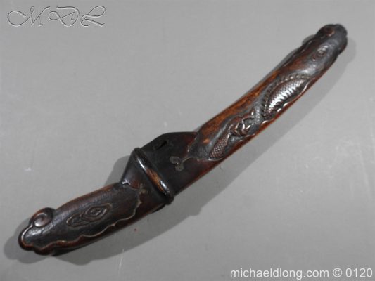 Japanese Tanto in Curved Wood Mounts – Michael D Long Ltd | Antique ...