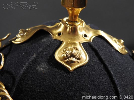 Devonshire Blue Cloth Helmet – Michael D Long Ltd | Antique Arms & Armour