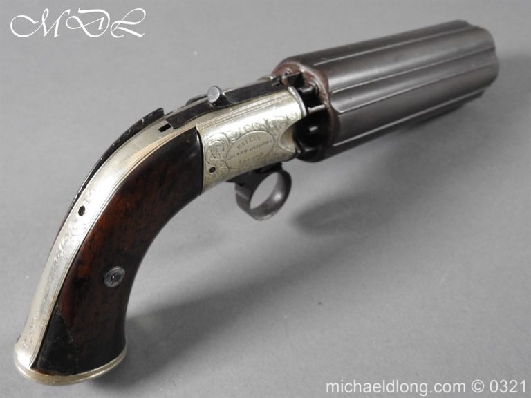 Percussion Pepperbox by Reilly of London – Michael D Long Ltd | Antique ...