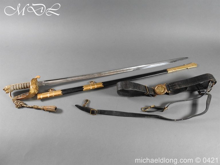 British Royal Naval Reserve Officer’s Sword & Belt – Michael D Long Ltd ...