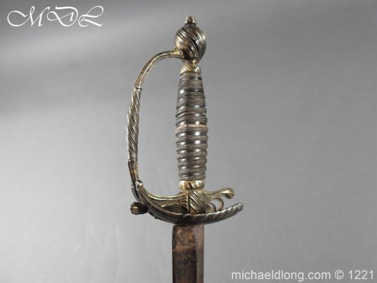 English Silver Hilted Small Sword c 1780 – Michael D Long Ltd | Antique ...