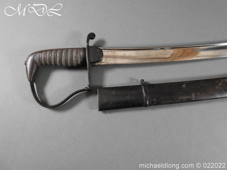 British Officer’s 1796 Light Cavalry Pipe back Sword – Michael D Long ...