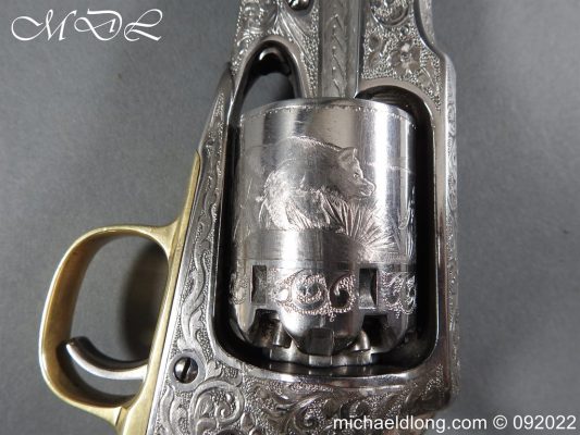 Engraved Remington New Model Percussion Revolver – Michael D Long Ltd ...
