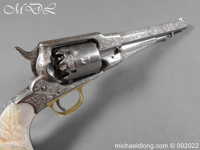 Engraved Remington New Model Percussion Revolver – Michael D Long Ltd ...