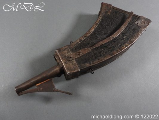 German 17th C Musketeer’s Powder Flask – Michael D Long Ltd | Antique ...