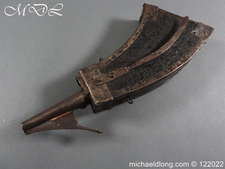 German 17th C Musketeer’s Powder Flask – Michael D Long Ltd | Antique ...