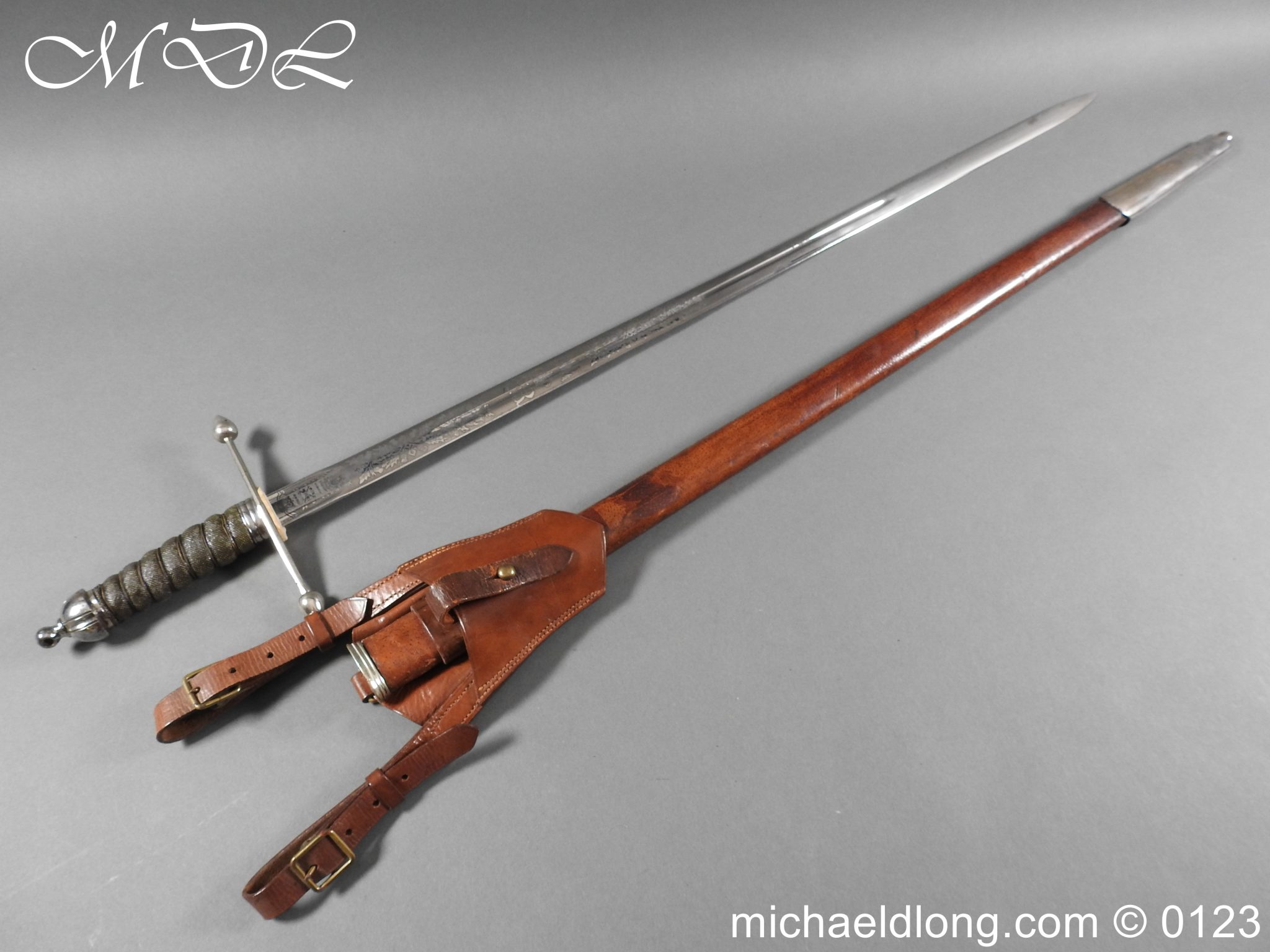 Gordon Highlanders Edward 8th Cross Hilt Sword – Michael D Long Ltd ...