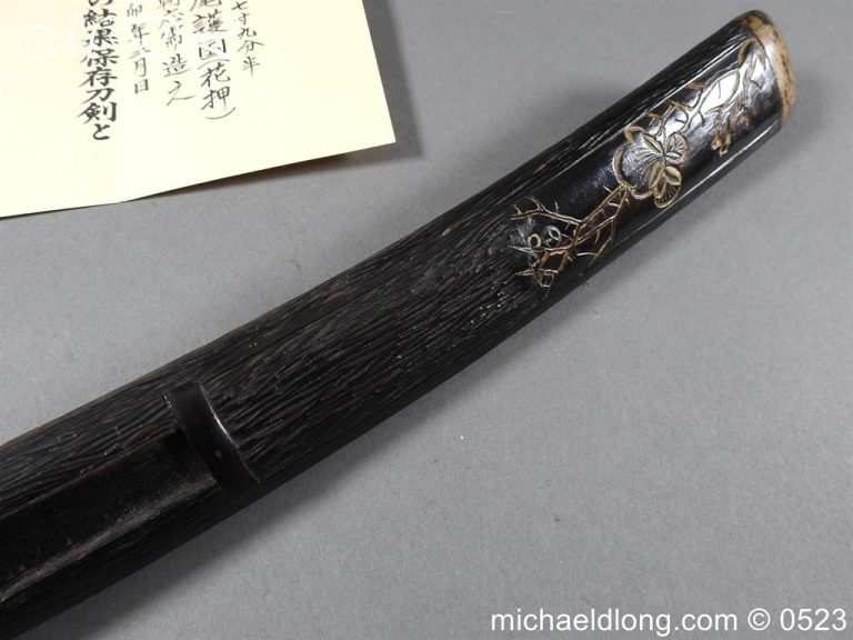 Japanese Tanto – NBTHK Papers – Michael D Long Ltd | Antique Arms & Armour