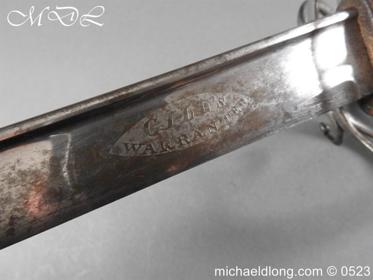 British Officer’s 1796 Cavalry Sword by Thomas Gill – Michael D Long ...
