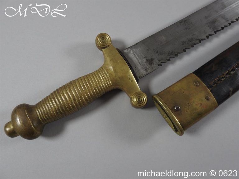 Swiss Brass Hilted Short Sword with Saw-Back Blade – Michael D Long Ltd ...