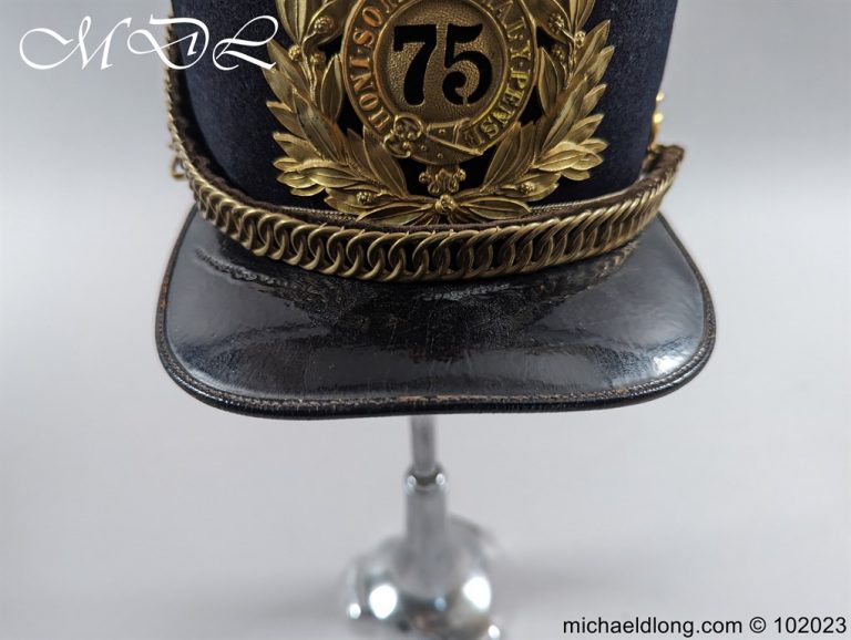 Scottish 75th Foot Officer’s Victorian Shako – Michael D Long Ltd ...