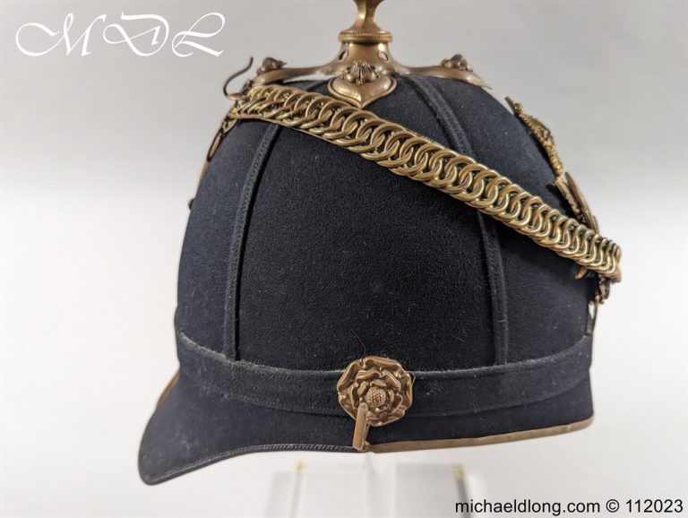 British West Yorkshire Blue Cloth Officer’s Helmet – Michael D Long Ltd ...
