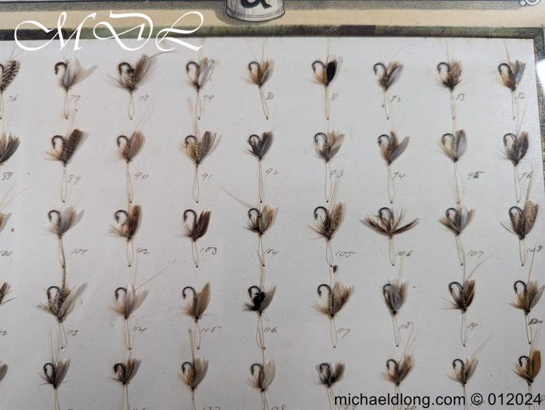 Antique Oak Framed Display of 72 Trout Flies Forrest of Kelso – Michael ...