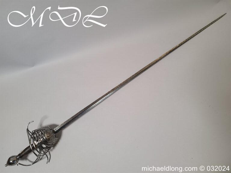 Six Ringed 17th Century Rapier – Michael D Long Ltd | Antique Arms & Armour
