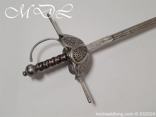Italian Cup Hilt Rapier c 1630 – Michael D Long Ltd | Antique Arms & Armour