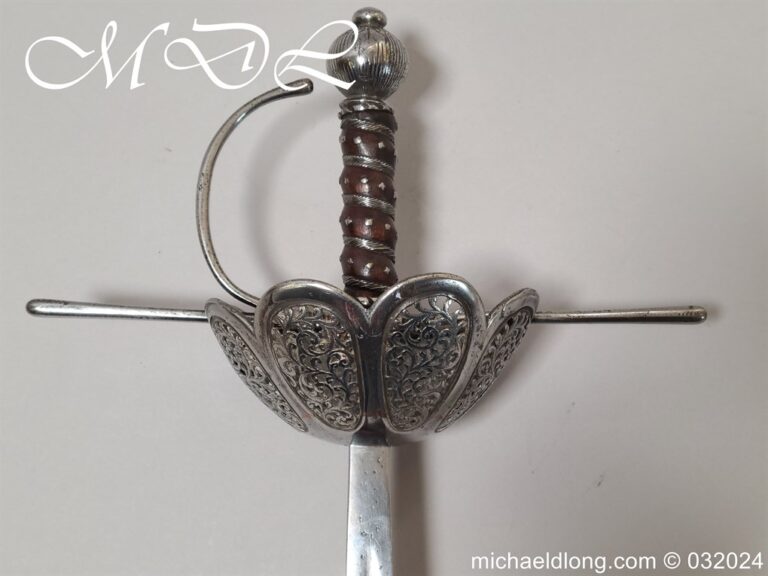 Italian Cup Hilt Rapier c 1630 – Michael D Long Ltd | Antique Arms & Armour