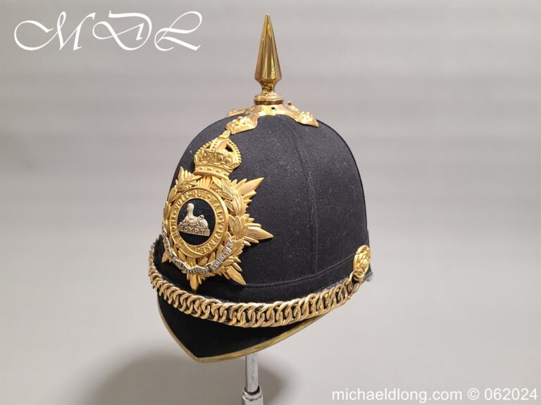 Edwardian officers East Lancashire Regiment Blue Cloth Helmet – Michael ...