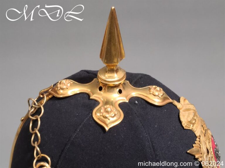 Victorian Officers Royal Lancaster Regiment Blue Cloth Helmet – Michael ...