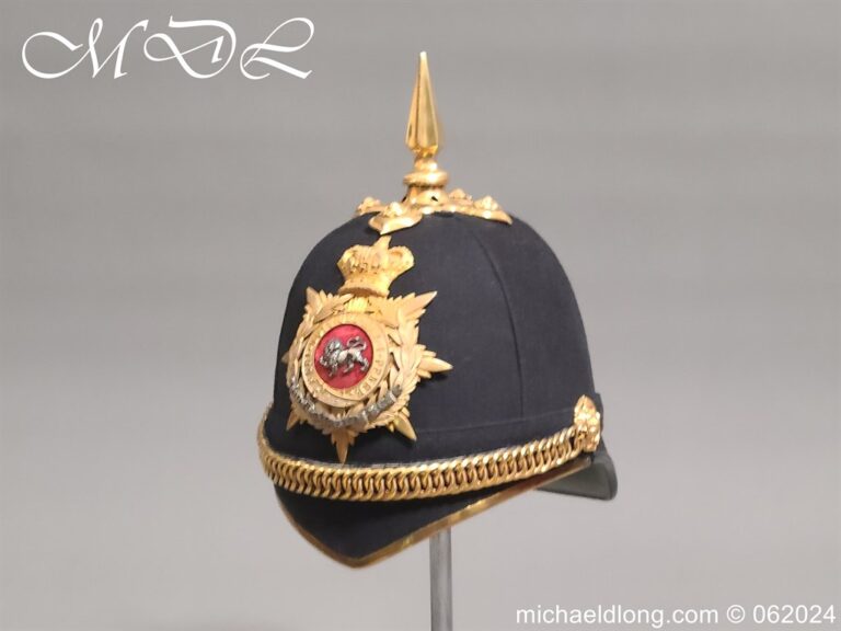 Victorian Officers Royal Lancaster Regiment Blue Cloth Helmet – Michael ...