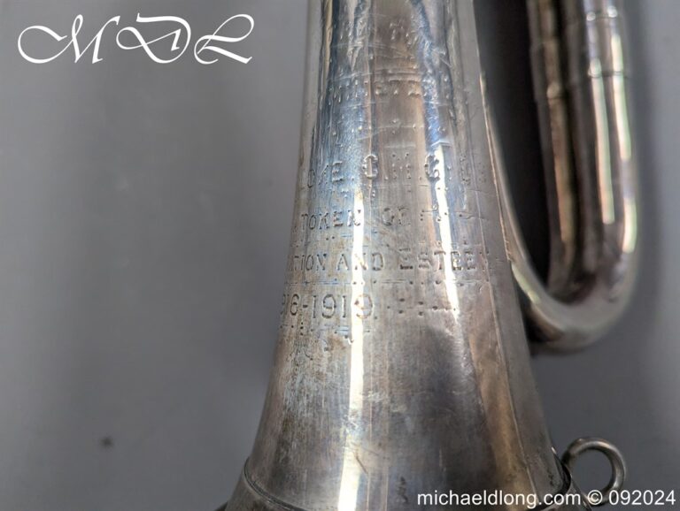 West Minster Rifles Presentation Hallmarked Silver Bugle – Michael D ...