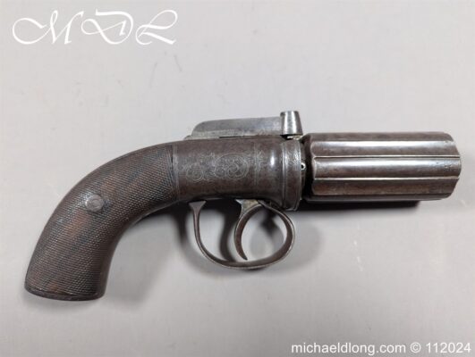 English Percussion Pepper Box Pistol – Michael D Long Ltd | Antique ...