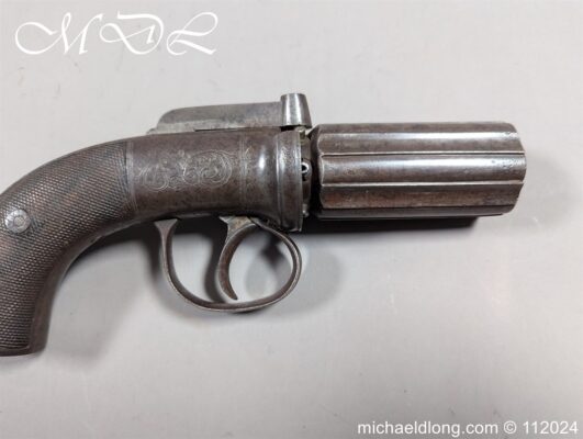 English Percussion Pepper Box Pistol – Michael D Long Ltd | Antique ...