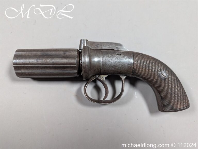 English Percussion Pepper Box Pistol – Michael D Long Ltd | Antique ...