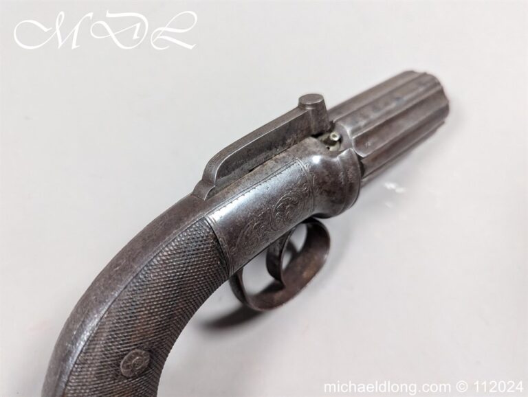 English Percussion Pepper Box Pistol – Michael D Long Ltd | Antique ...