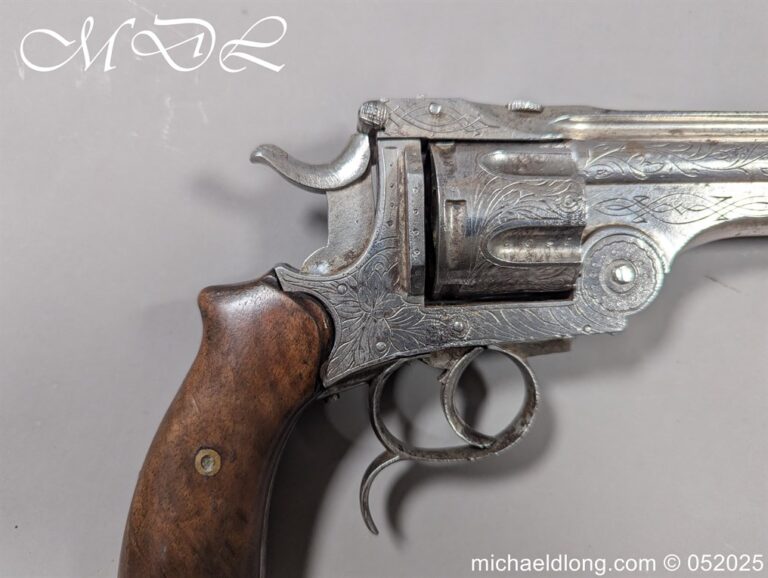 Belgian Engraved .44 Henry Rimfire Revolver of Smith and Wesson Style ...