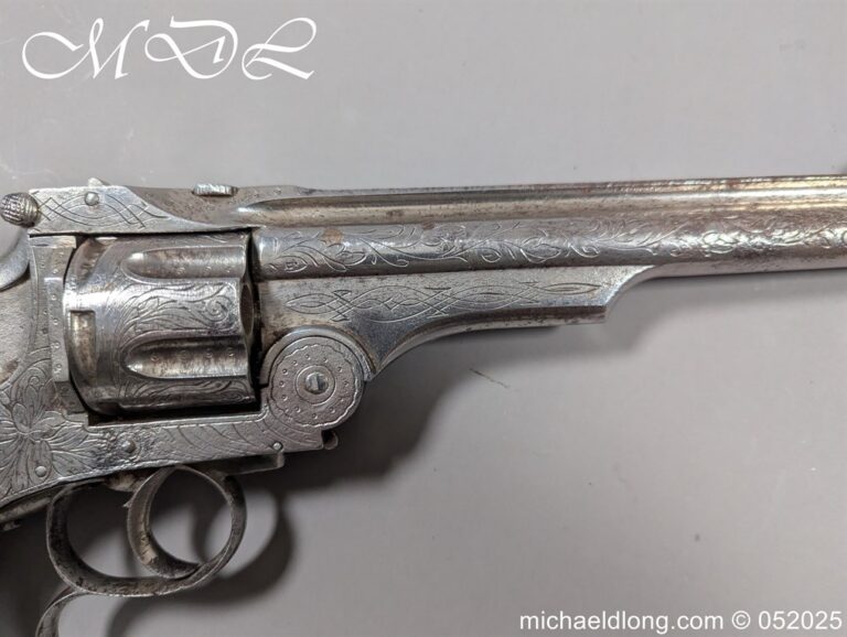 Belgian Engraved .44 Henry Rimfire Revolver of Smith and Wesson Style ...