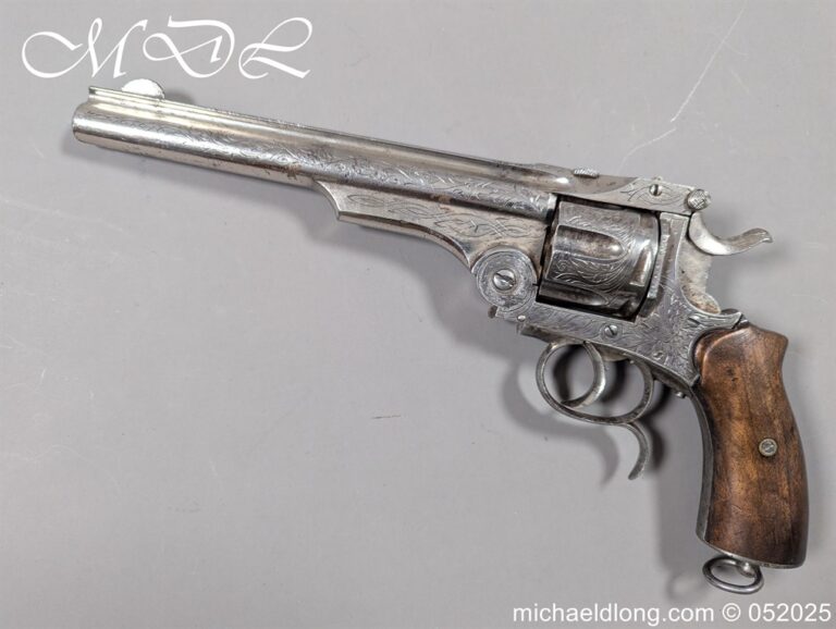 Belgian Engraved .44 Henry Rimfire Revolver of Smith and Wesson Style ...