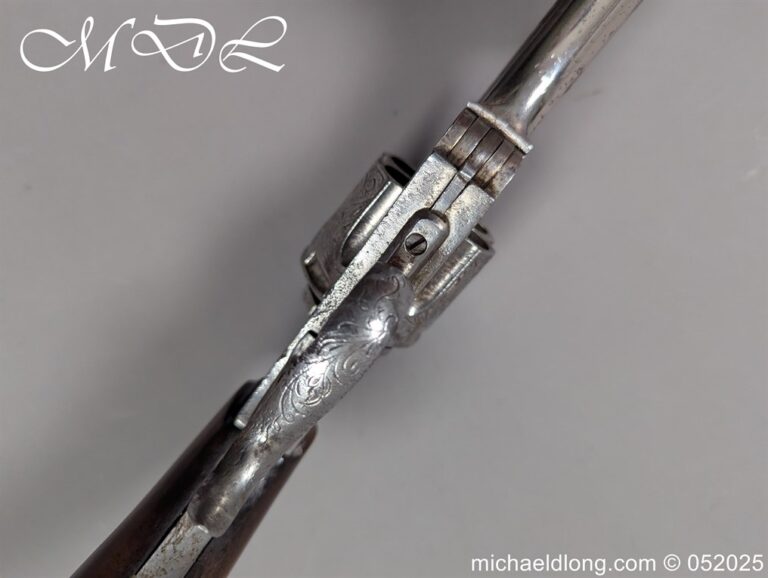 Belgian Engraved .44 Henry Rimfire Revolver of Smith and Wesson Style ...