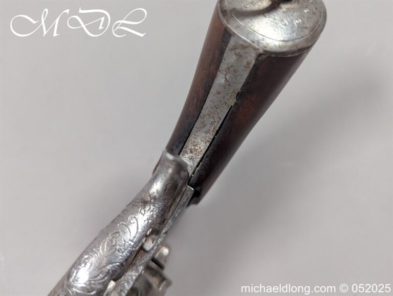 Belgian Engraved .44 Henry Rimfire Revolver of Smith and Wesson Style ...