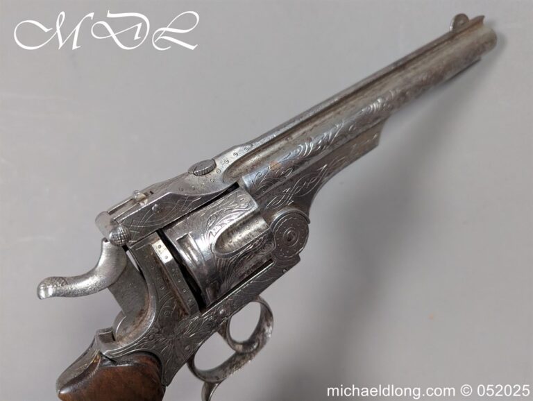 Belgian Engraved .44 Henry Rimfire Revolver of Smith and Wesson Style ...